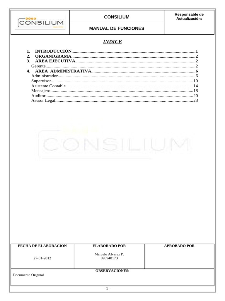 Manual Funciones Consilium | PDF | Business | Presupuesto