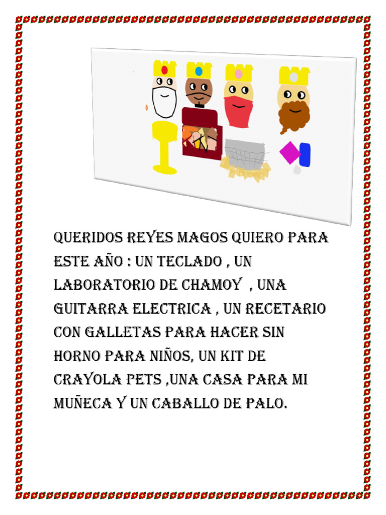 Queridos Reyes Magos Quiero Para Este Año | PDF