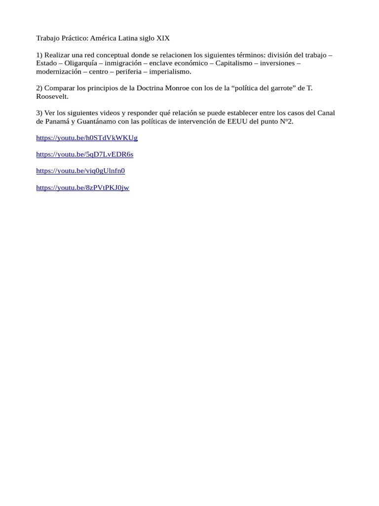 AmÃ©rica Latina T.P. Siglo XIX GuantÃ¡namo | PDF