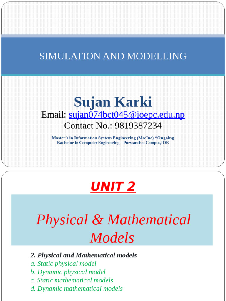 Physical and Mathematical Models Explained | PDF | Demand | Economic ...