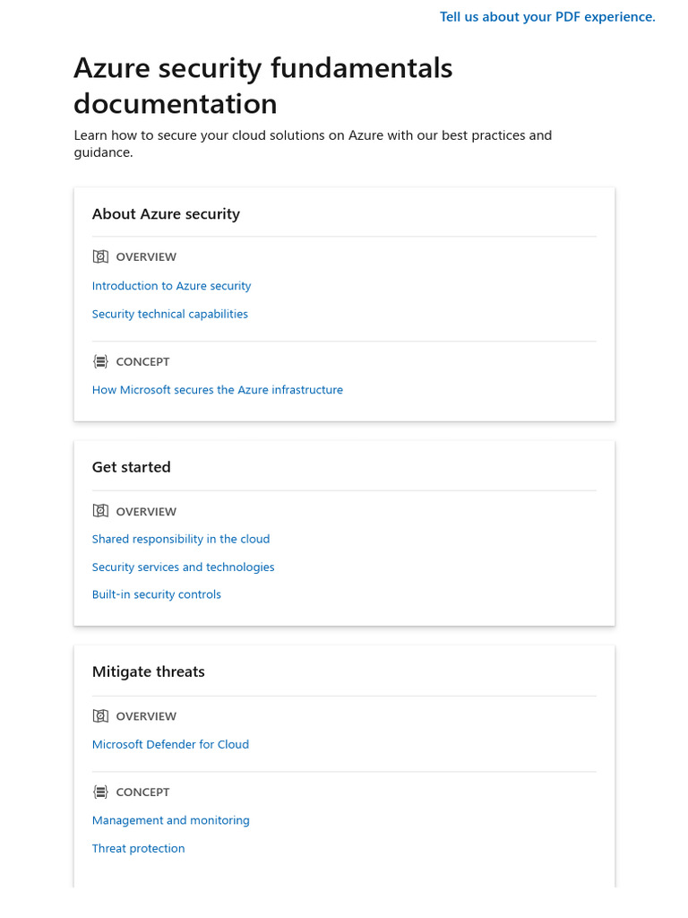 Azure Security Fundamentals | PDF | Microsoft Azure | Computer Network