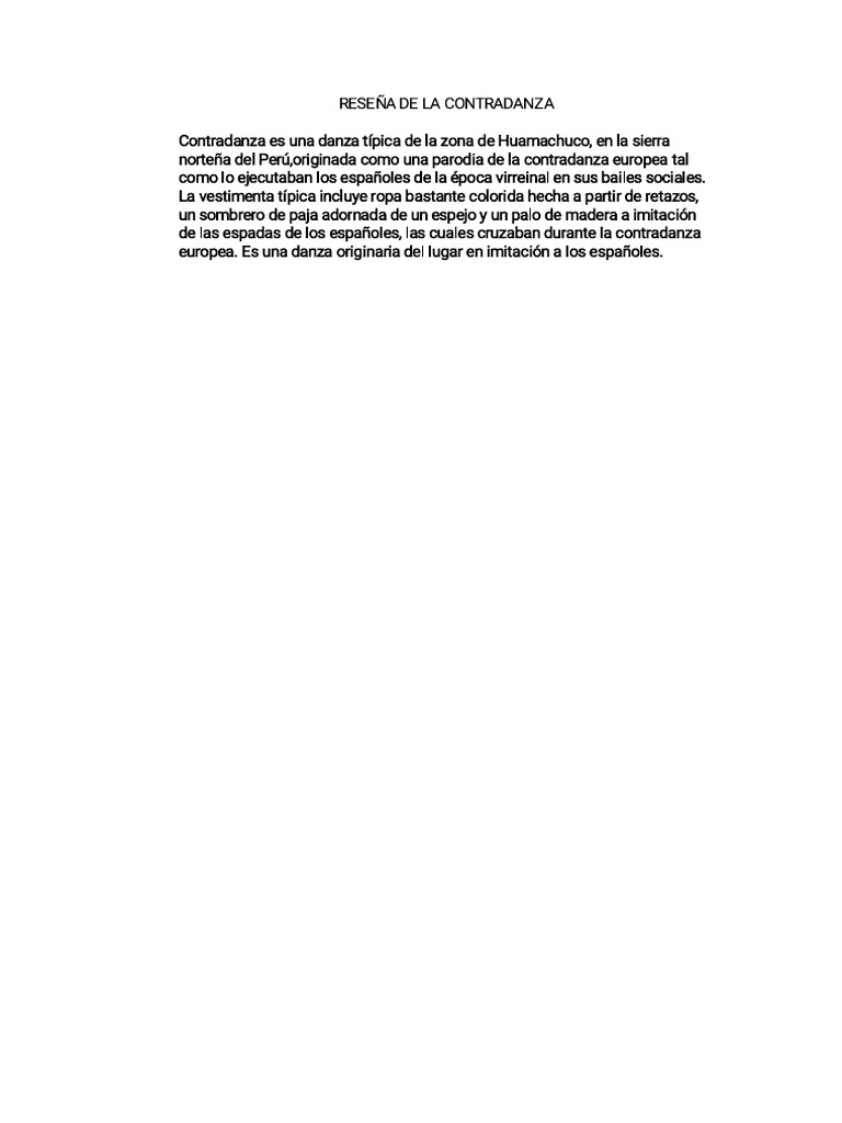 Contra Danza | PDF