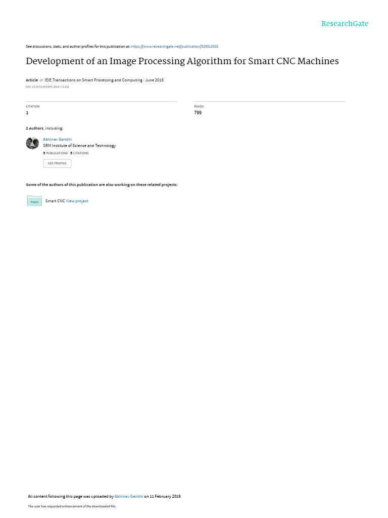 Xu Ly Anh May CNC Thong Minh | PDF | Numerical Control | Automation