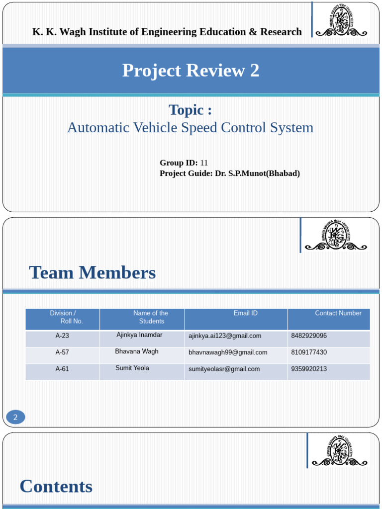 Project Review 2 New PPT 1111 | PDF | Electric Motor | Sensor