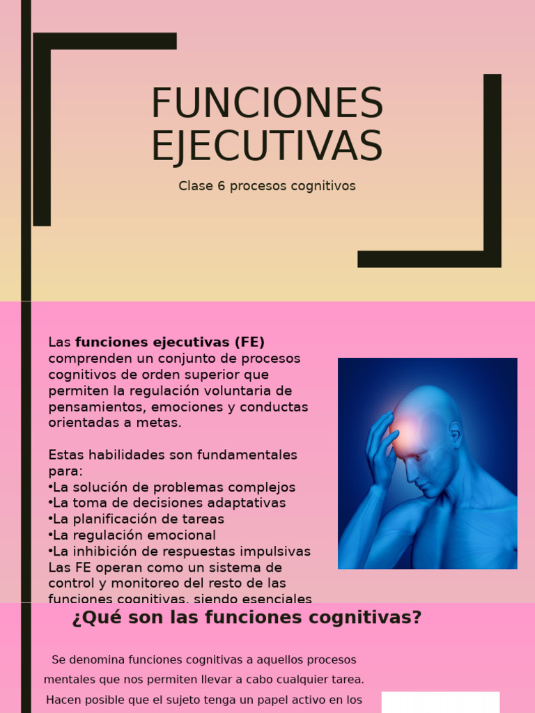 Funciones Ejecutivas: Conceptos y Desarrollo | PDF | Funciones ...