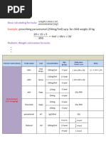 Adult Intravenous Dilution Updated 2 PDF | PDF