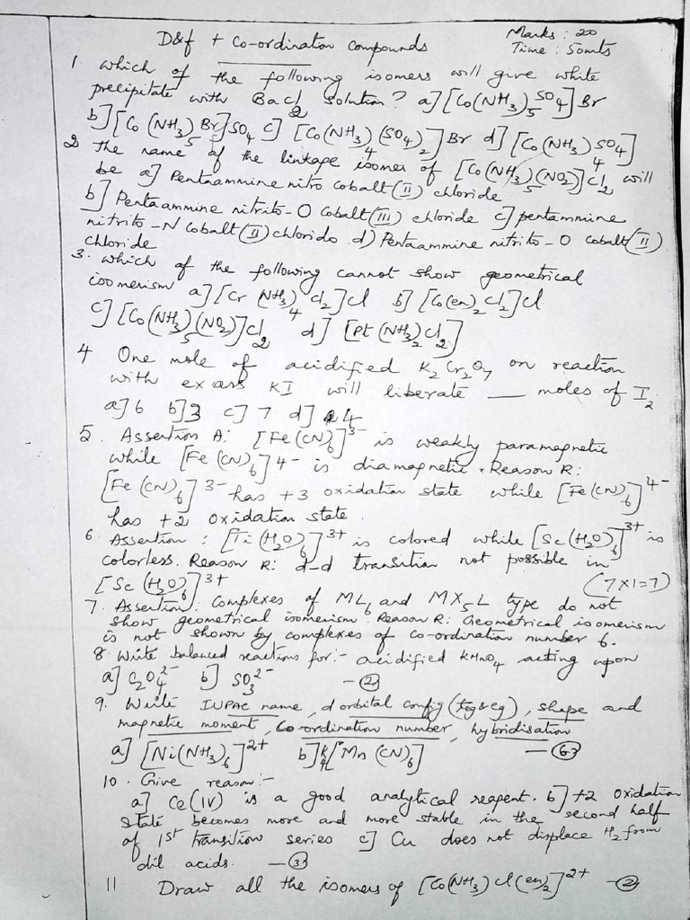 D and F + Coord | PDF