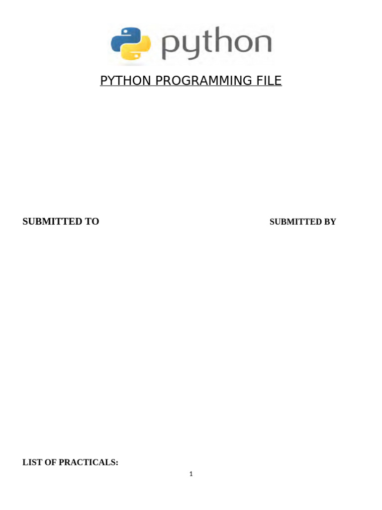 PYTHON PRACTICAL FILE | PDF | String (Computer Science) | Letter Case