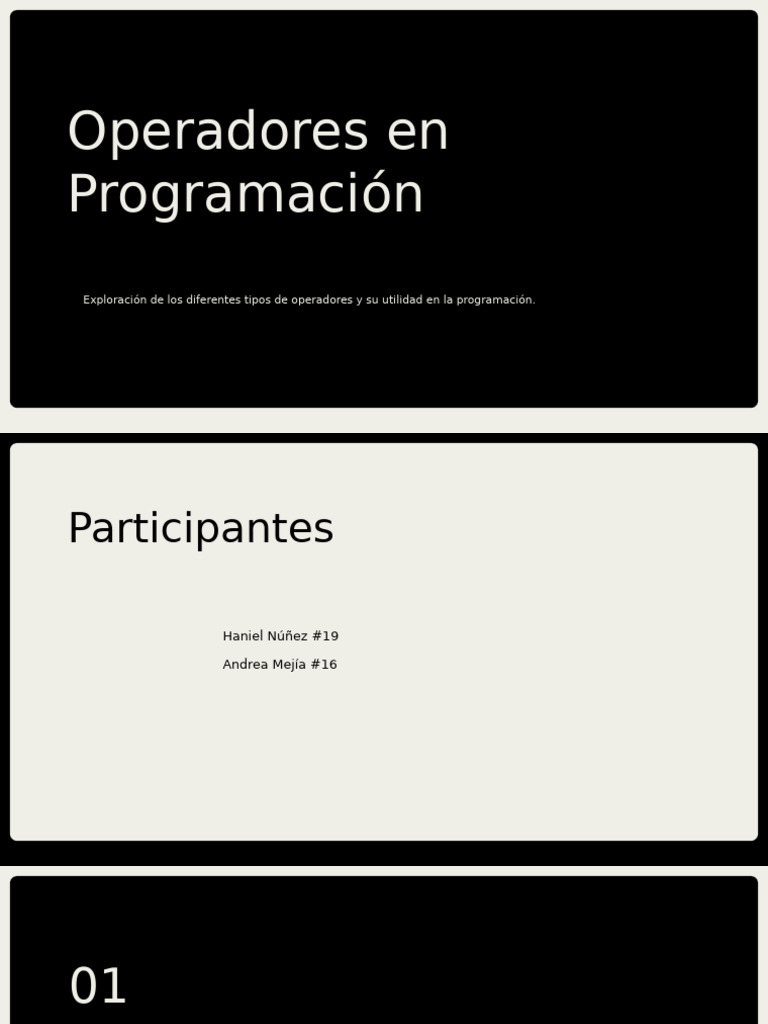 Operadores en Programación | PDF | Programación de computadoras ...