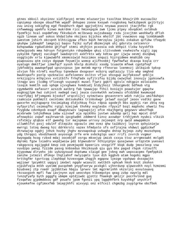 Random Text Generation Output | PDF