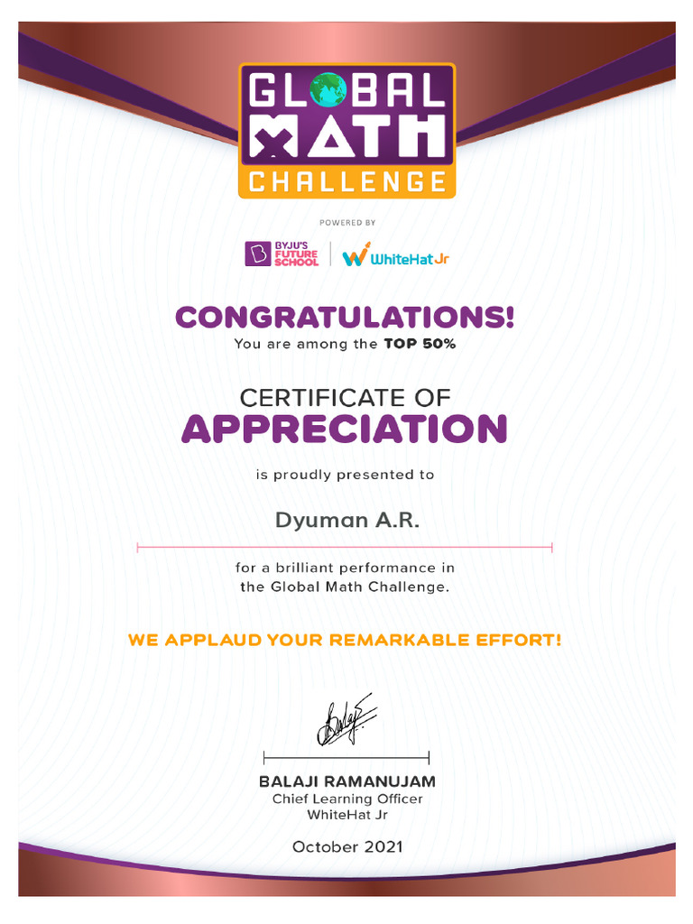 Global Math Championship | PDF