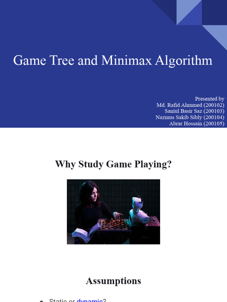 Minimax Algorithm in Game Trees | PDF