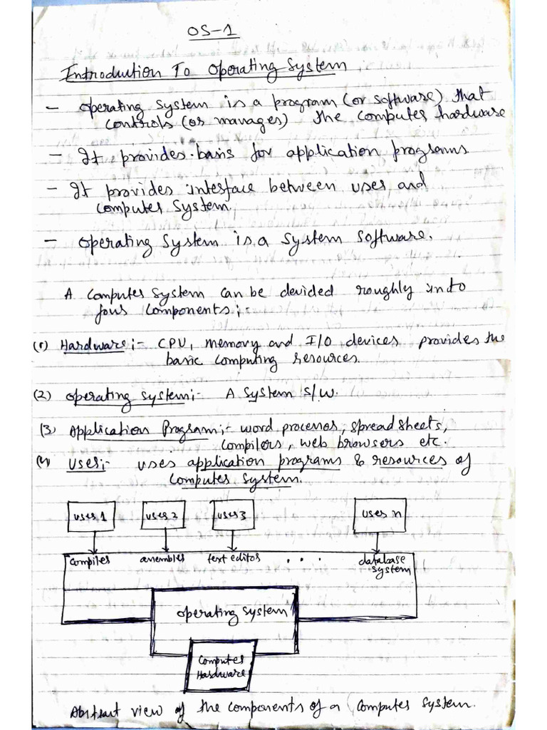 Introduction To Os-1 | PDF