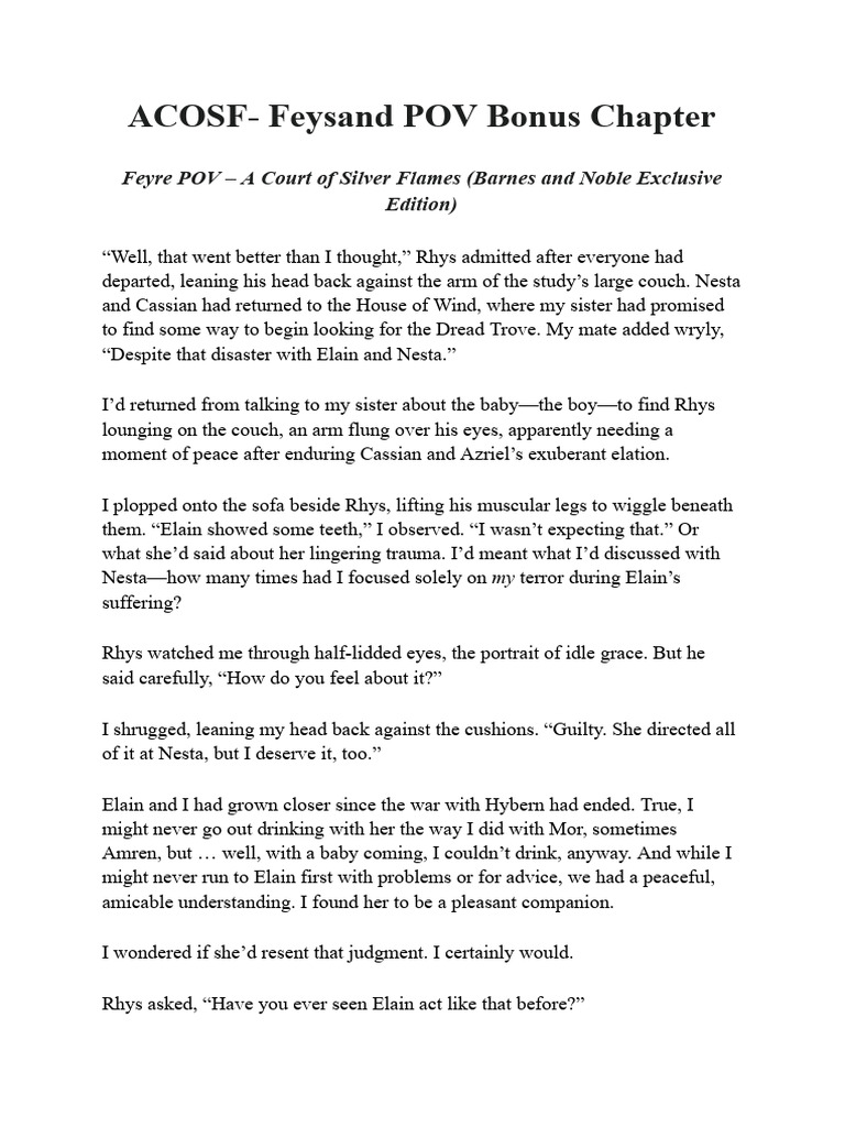 ACOSF - Feysand POV Bonus Chapter | PDF
