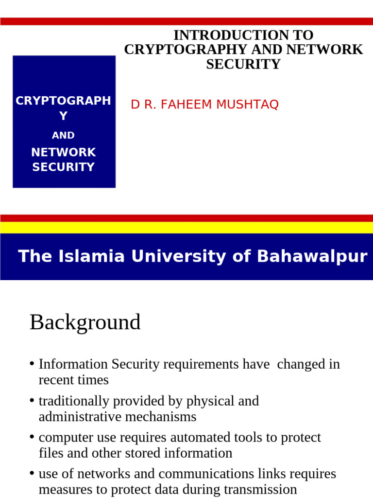 Chapter Lecture 1 & 2 | PDF | Cryptography | Cryptanalysis