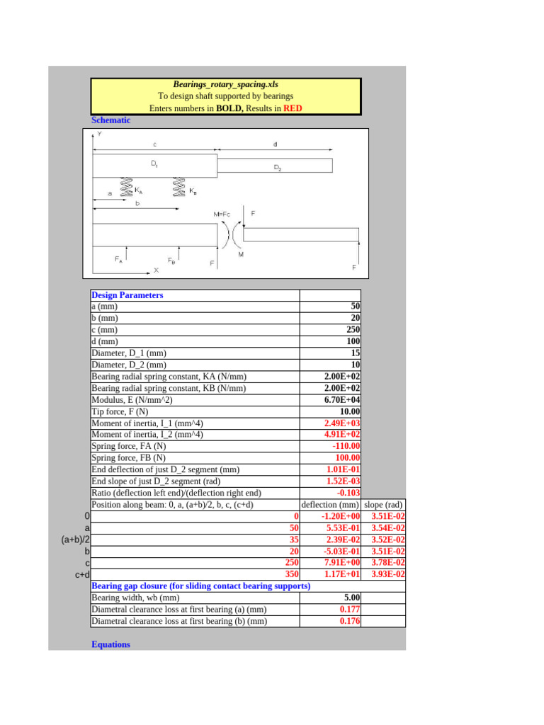 Bearings Rotary Spacing | PDF | Structural Engineering | Classical Mechanics