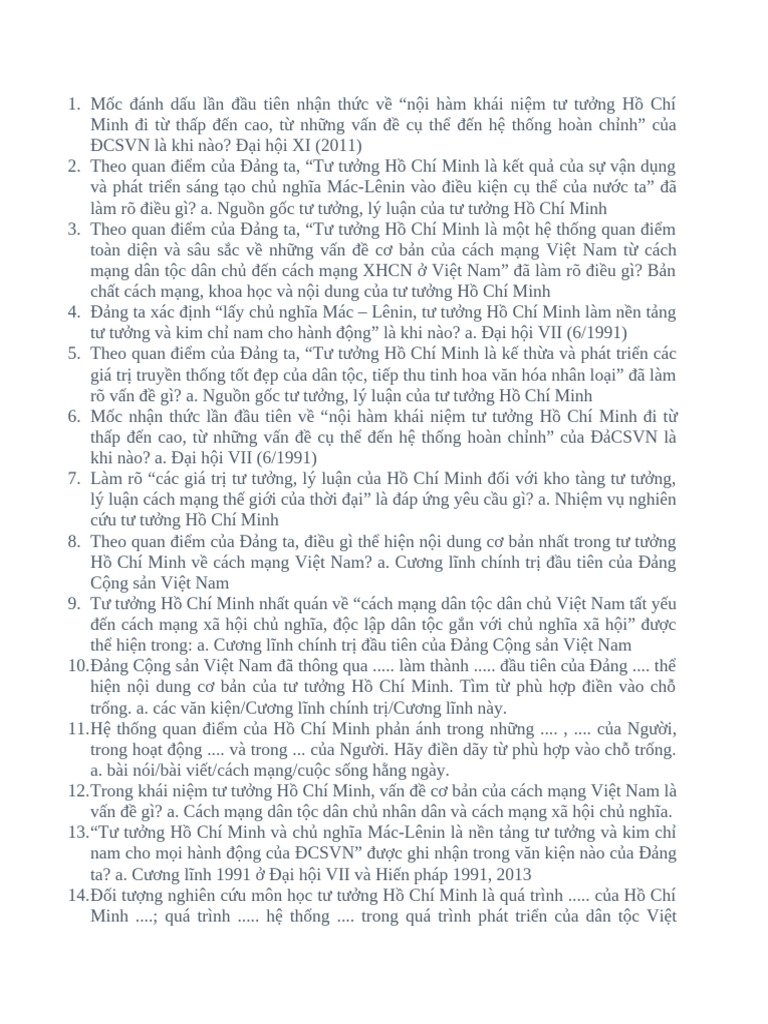 Tư Tưởng Hồ Chí Minh-2426 | PDF