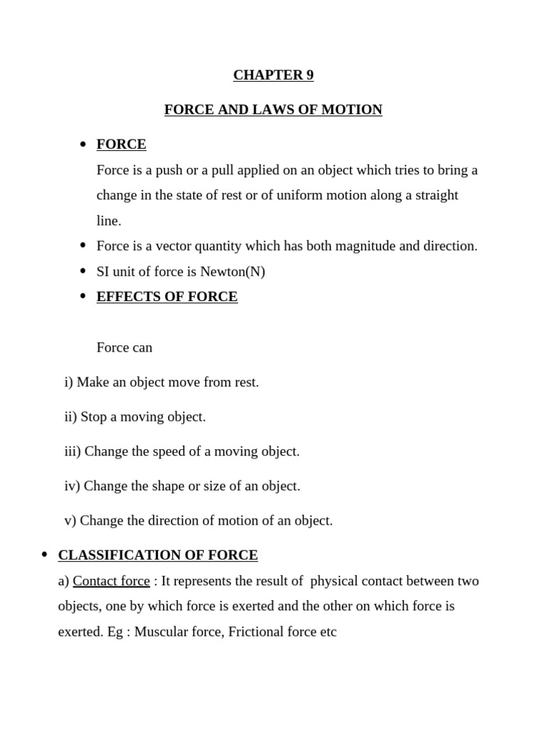 Understanding Force and Motion Laws | PDF | Force | Momentum