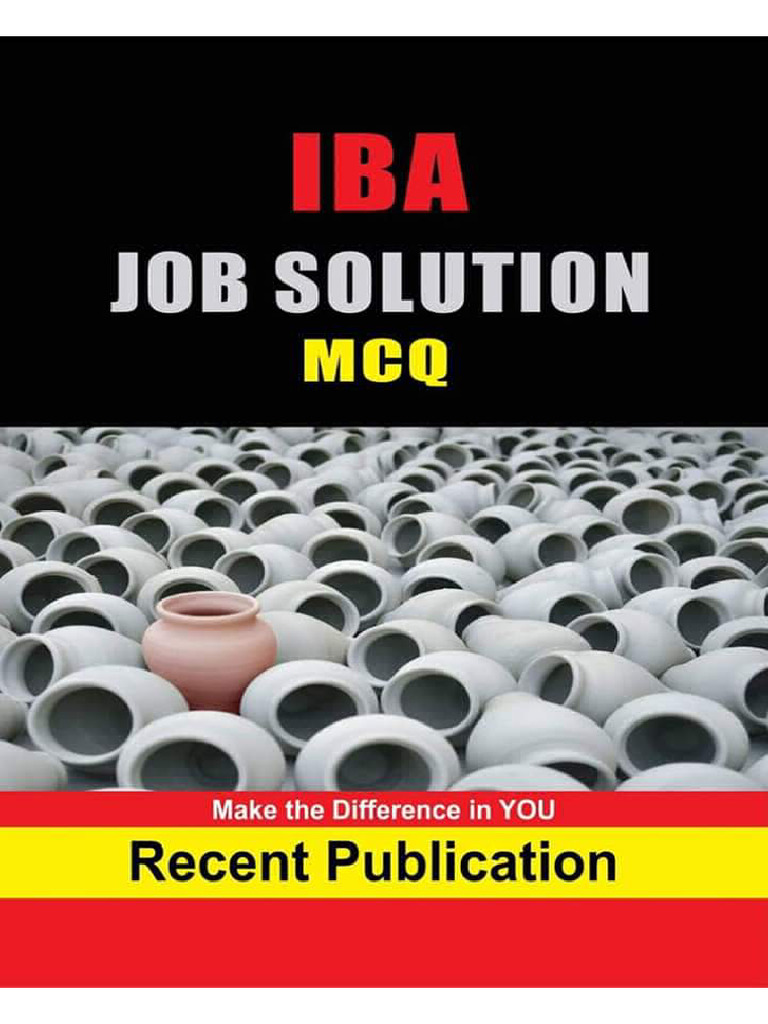 IBA Job Solution (Book - Exambd.net) | PDF