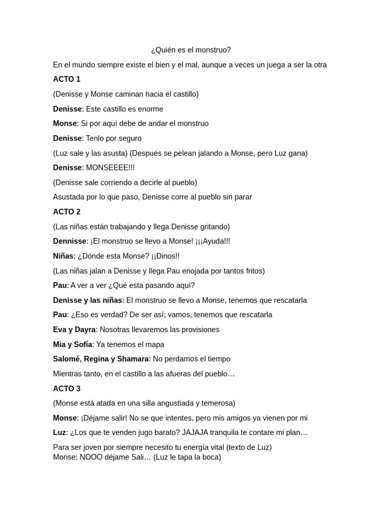 Quién Es El Monstruo | PDF