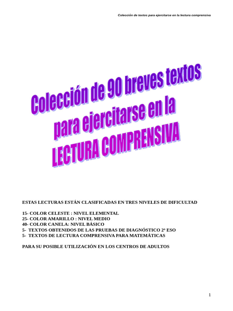 Compendio de Lecturas | PDF | Sistema solar | Comprensión lectora