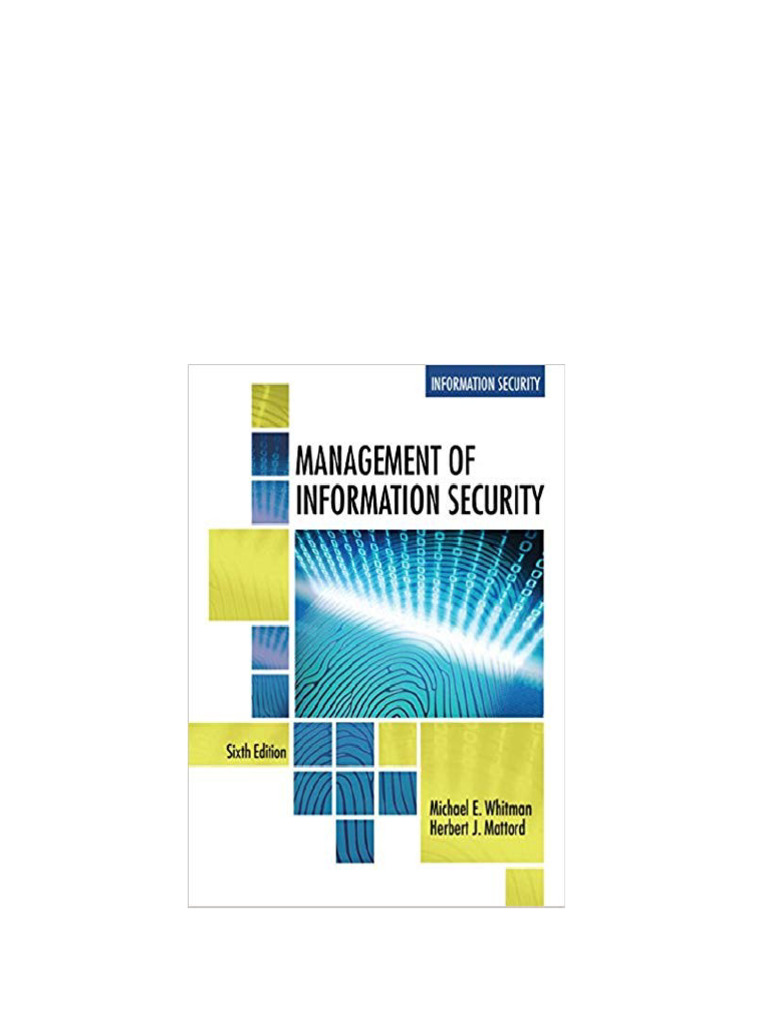 Download Management of Information Security 6th Edition | PDF | Information Security | Risk