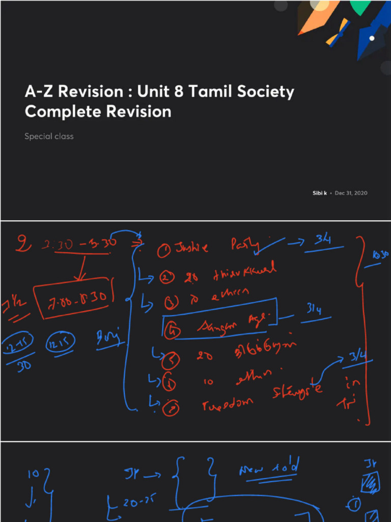 AZ_Revision__Unit_8_Tamil_Society_Complete_Revision_with_anno | PDF