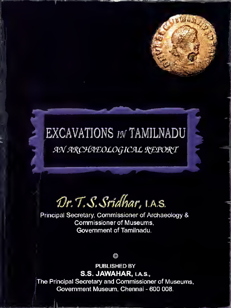 Tamil Nadu Archaeological Excavations Report | PDF