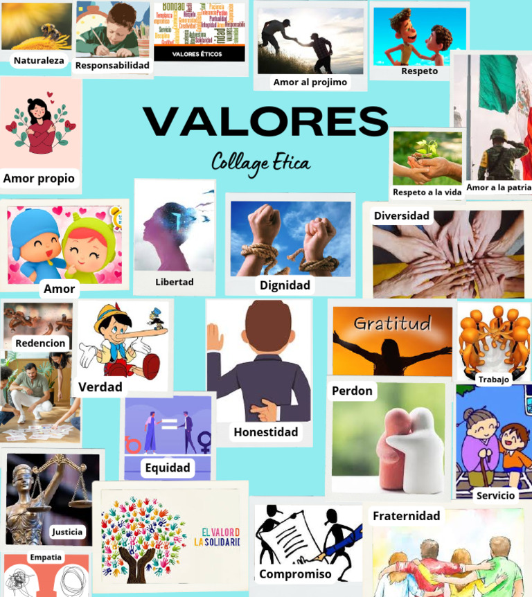 Collage de Valores y Ética Comunitaria | PDF