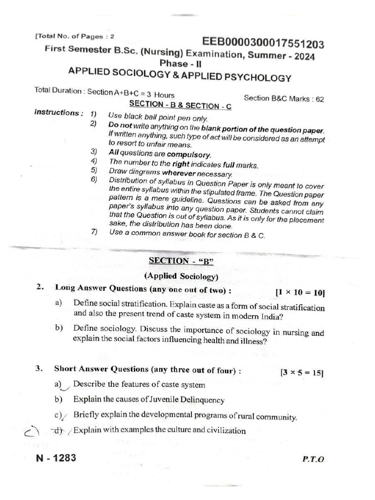 Applied Sociology and Applied Psychology | PDF