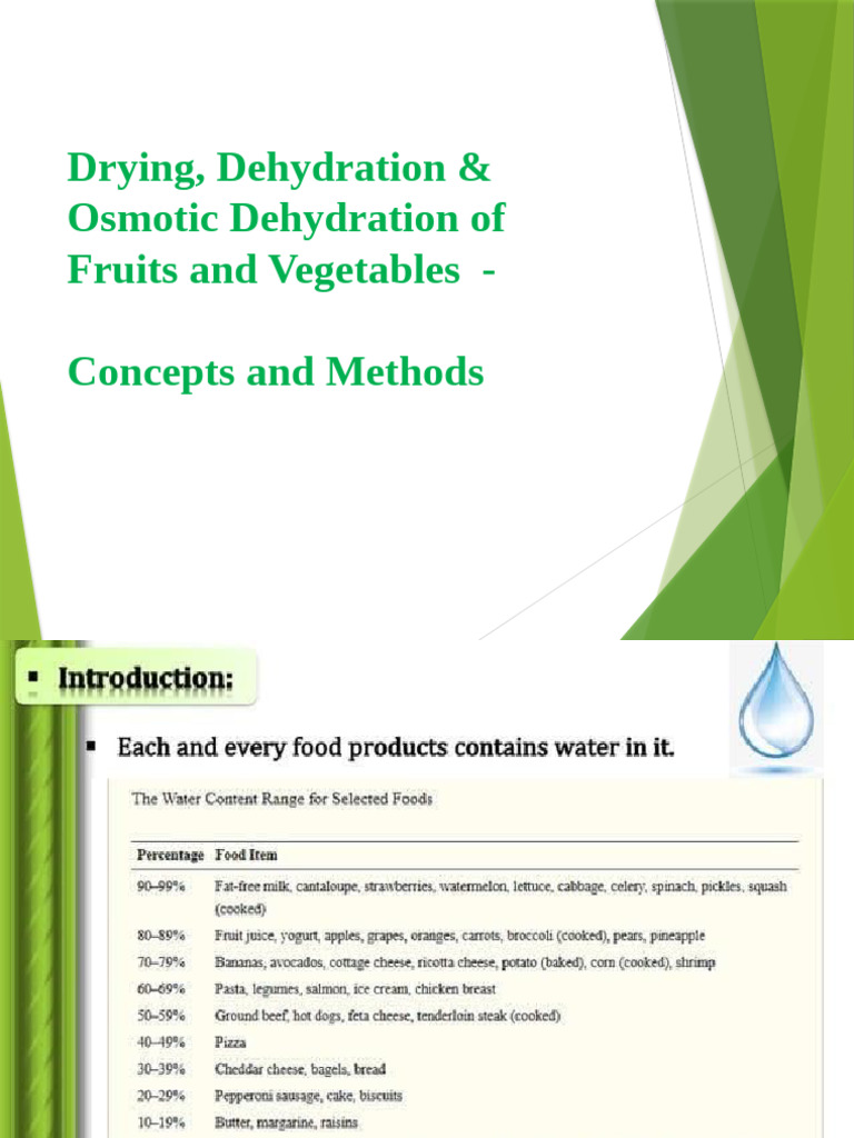 Lecture 15 - Drying & Dehydration | PDF