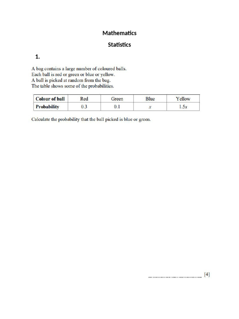 Mathematics statistics | PDF