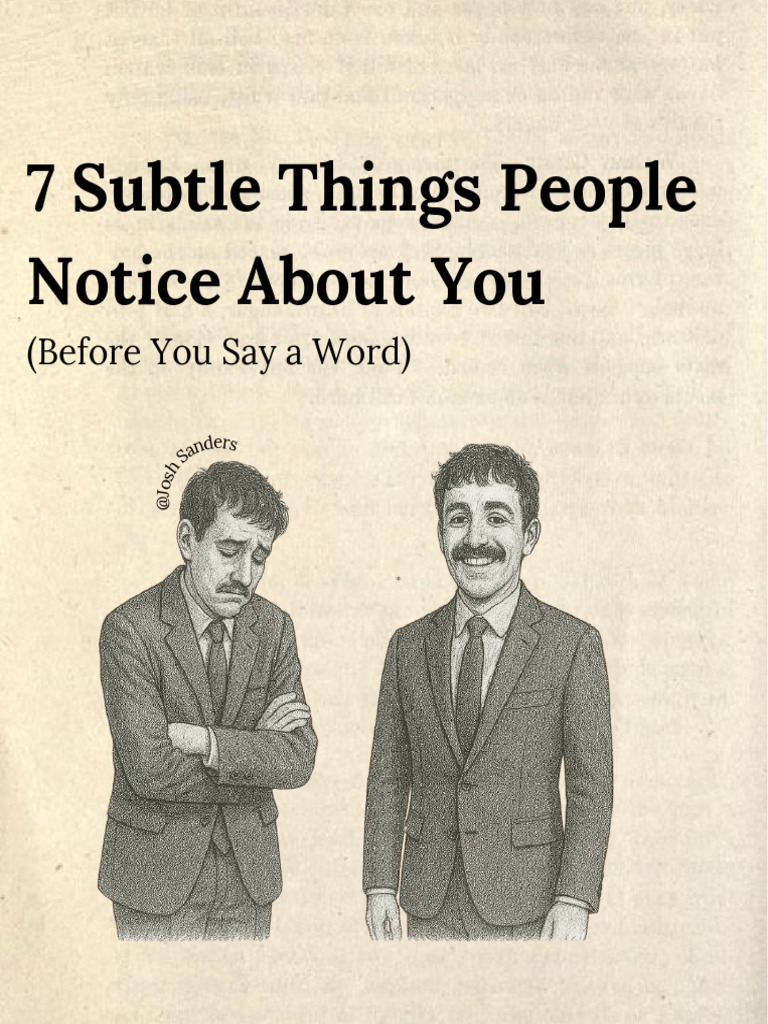Subtle Nonverbal Cues That Matter | PDF