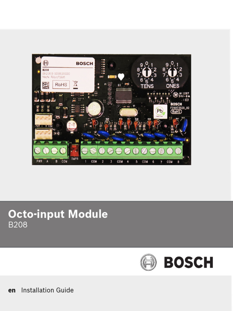 Octo-Input Module: Installation Guide | PDF | Electrical Connector | Electrical Wiring