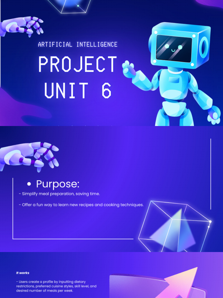 Blue Futuristic Illustrative Artificial Intelligence Project ...