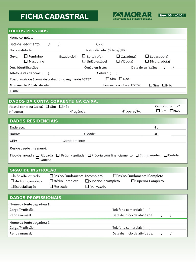 Ficha Morar Rev 3 | PDF