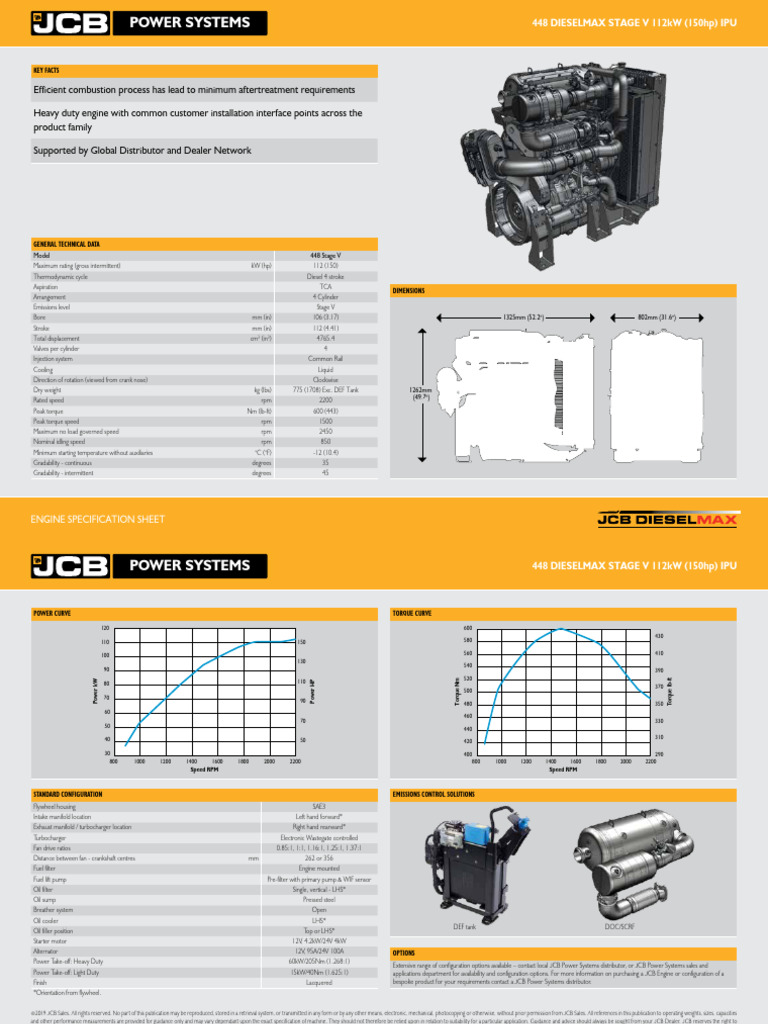 112kW Diesel Engine Specifications | PDF | Engines | Vehicle Technology