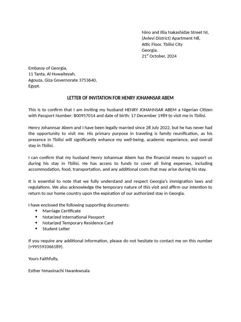 Corrected-Invitation Letter | PDF