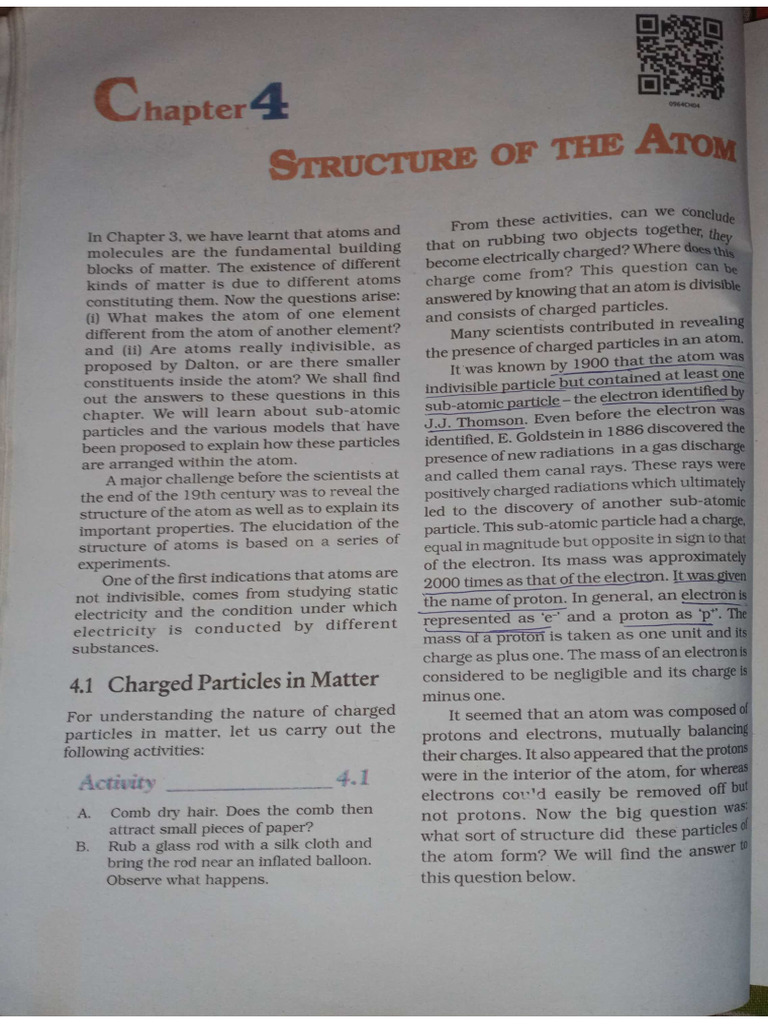 Chem 4 (Structure of Atoms) | PDF