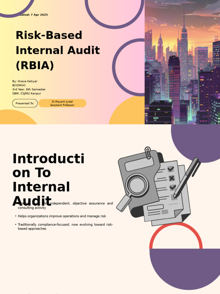 Risk-Based Internal Audit (RBIA) | PDF | Internal Audit | Risk Management