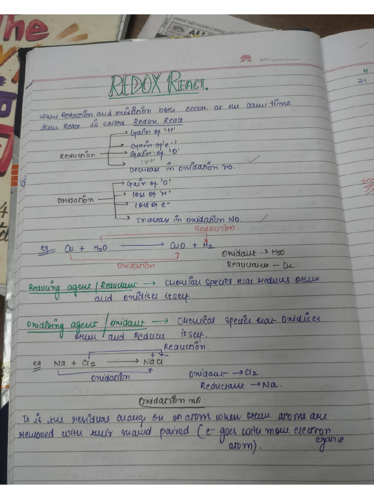 Redox RXN | PDF