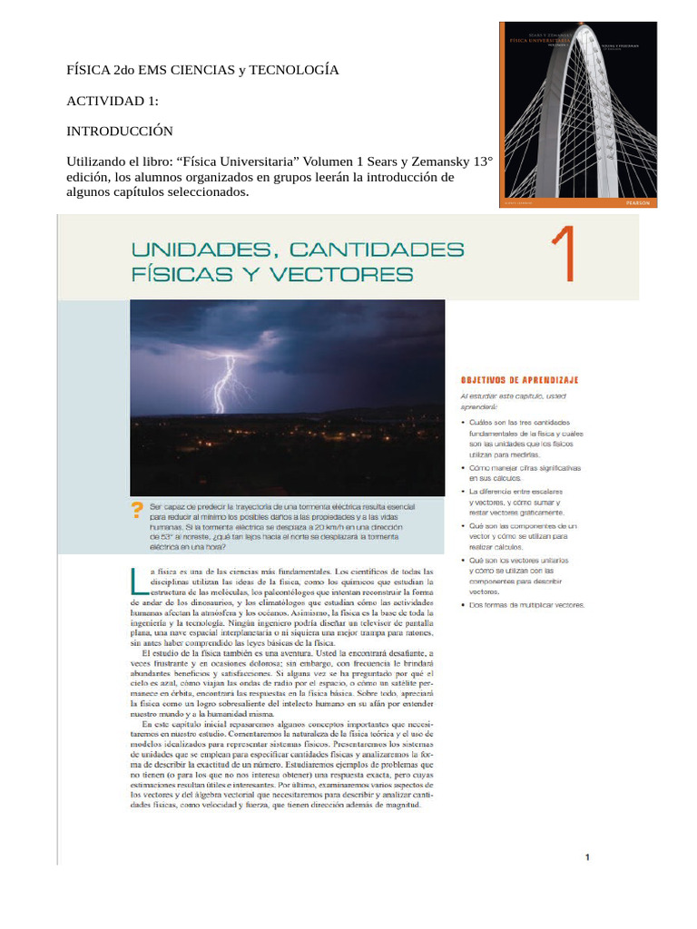 2do CT Actividad 1 Con R Brica | PDF | Física | Science