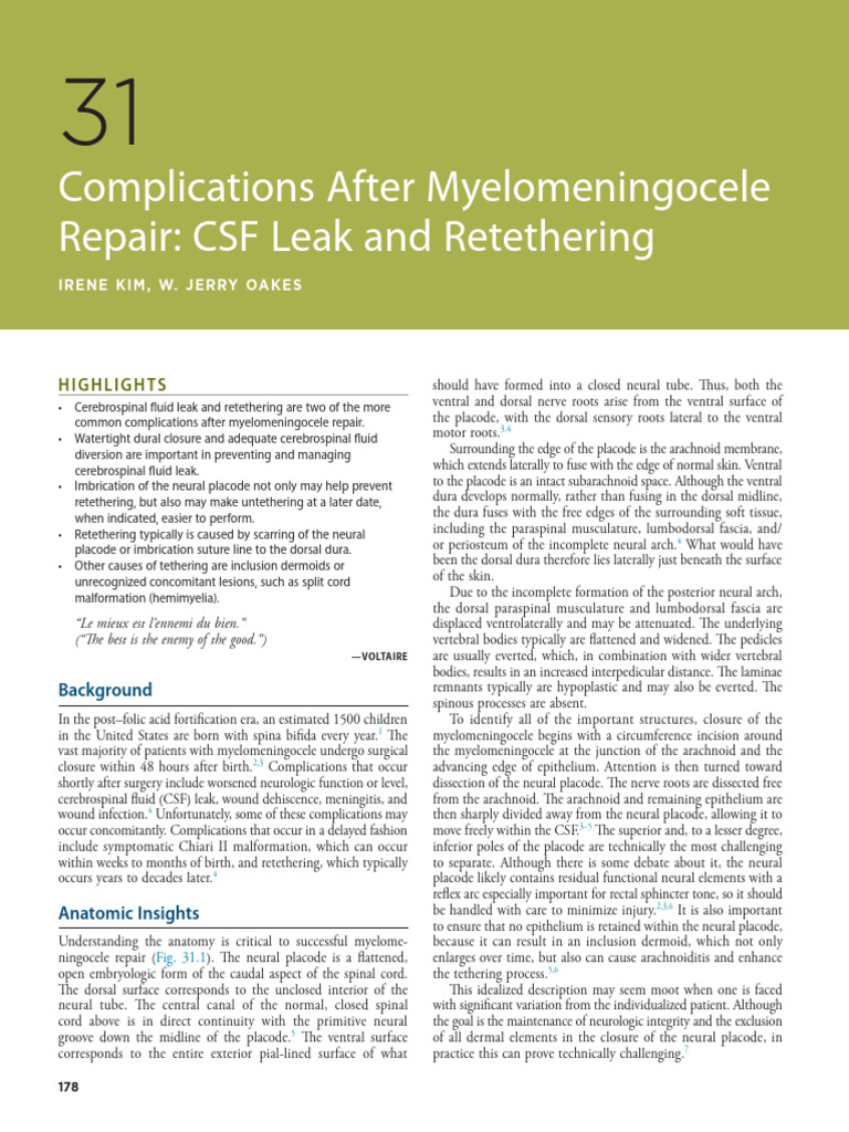 10.1016@B978 0 323 50961 9.00031 1 | PDF | Cerebrospinal Fluid ...
