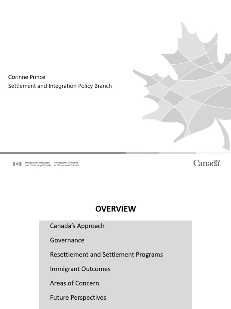 Canada's Immigrant Integration Model Overview | PDF | Immigration | Canada
