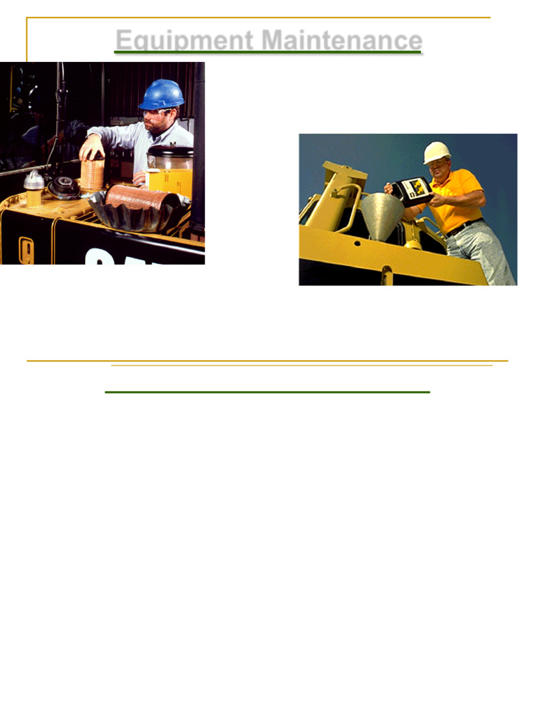 Equipment Maintenance Training Module @DCE | PDF | Lubricant | Motor Oil