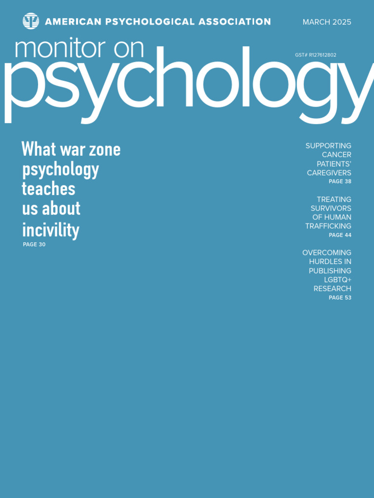 2025 03 Monitor Revised | PDF | American Psychological Association ...