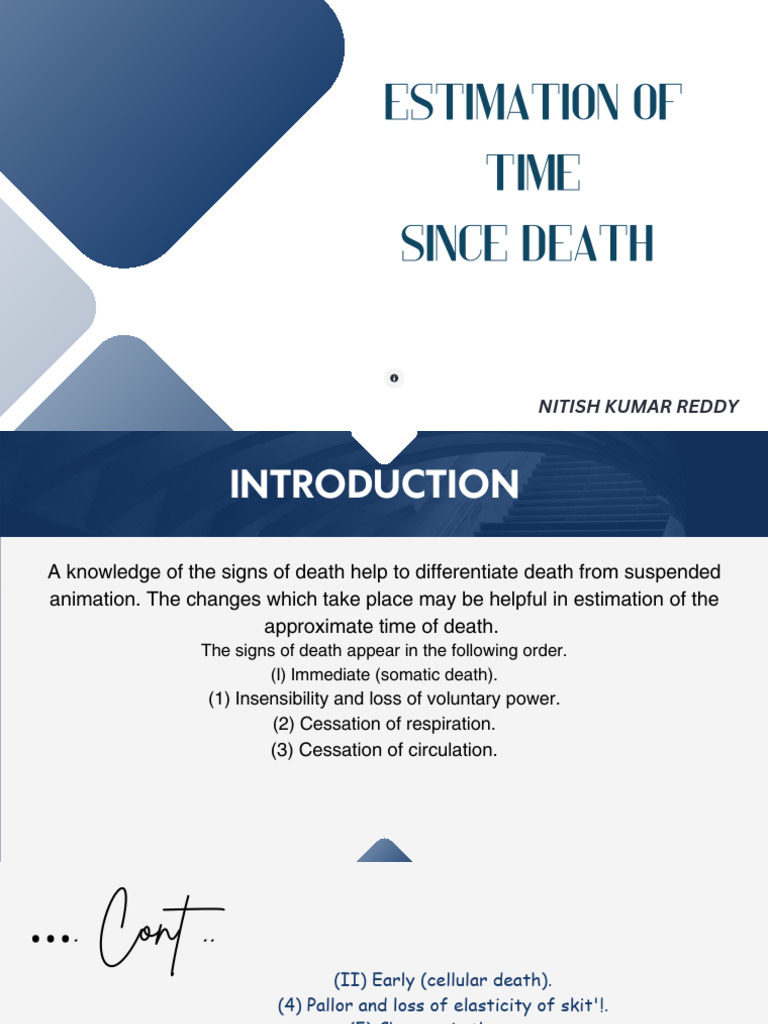 ESTIMATION OF TIME SINCE DEATH - PDF 2 | PDF | Decomposition