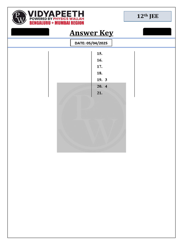 Class Test - 12th JEE - LJ151MA - Maths - Matrices - Arun Sir - Kamlesh ...