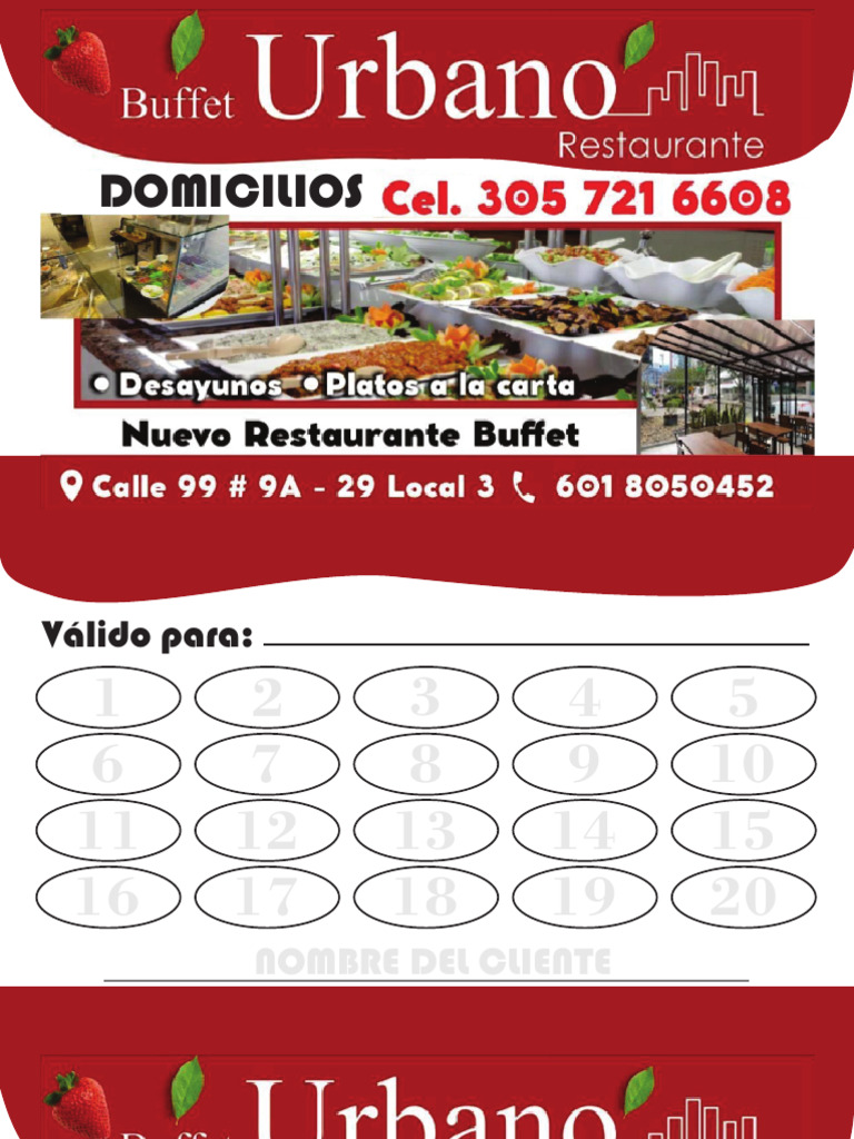 BUFFET URBANO X 4X4 2 Brillo | PDF