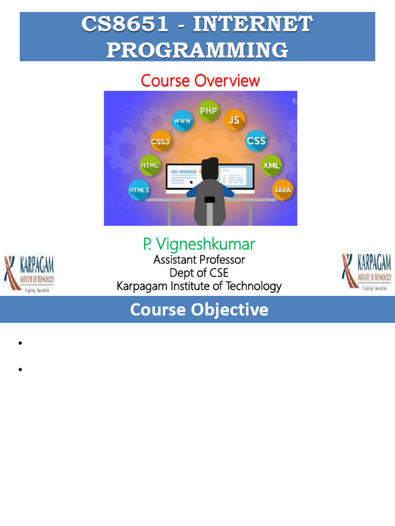 cs8651 Internetprogramming Unit1 220301040437 | PDF | World Wide Web ...
